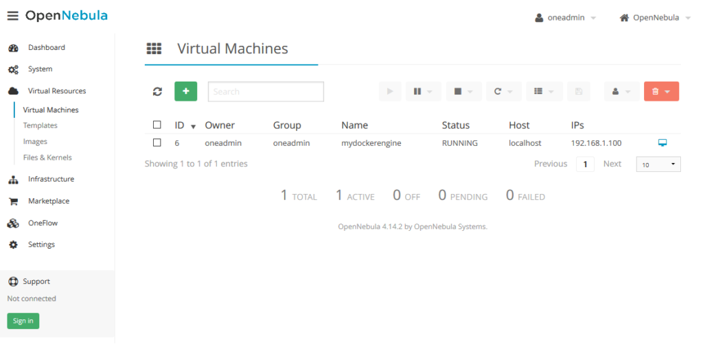 Docker Machine Con El Driver De Opennebula