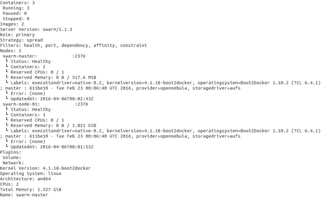 Docker Swarm Y Consul Con Opennebula